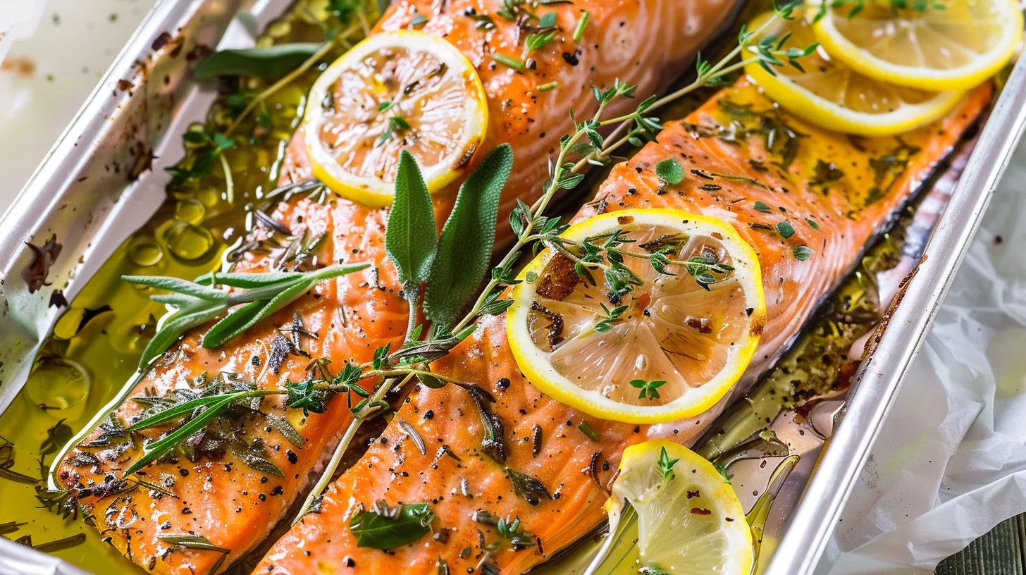 Baked Salmon Recipe: Perfectly Juicy with Fresh Herbs - Healthy Dinner ...