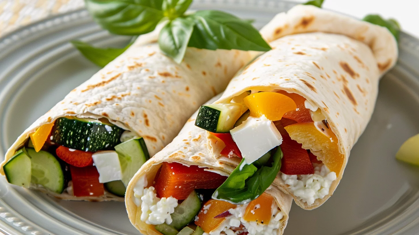 Greek Veggie Cottage Cheese Wrap: Delicious and Fresh - Healthy Dinner ...