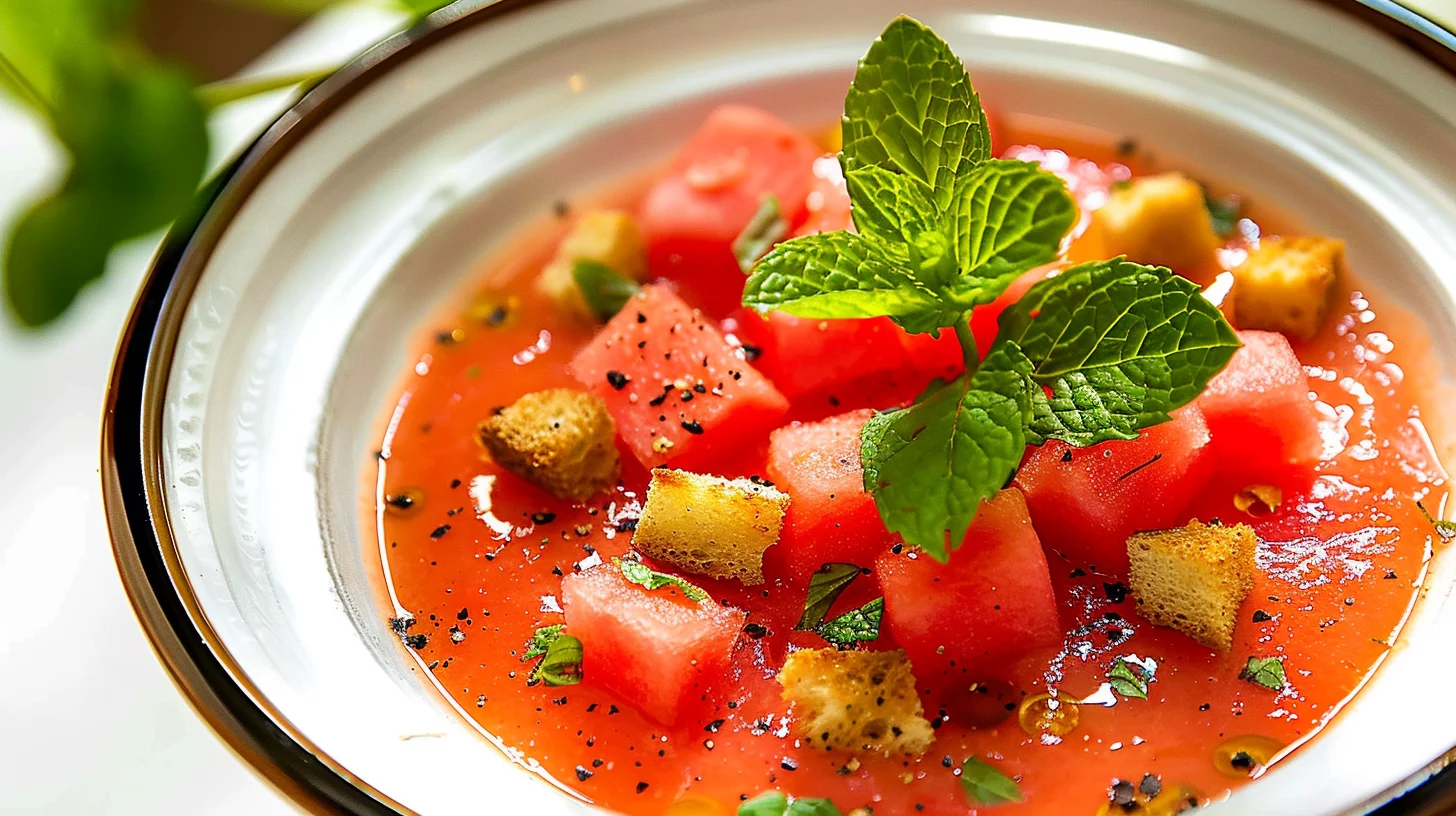 Watermelon Gazpacho - Refreshingly Perfect Summer Soup - Healthy Dinner ...