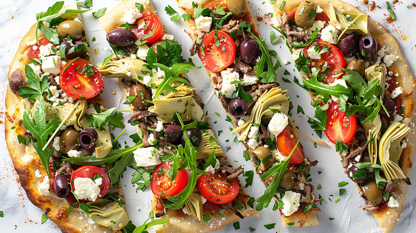 Easy Mediterranean Flatbread Pizza: Ultimate Flavor Explosion - Healthy ...