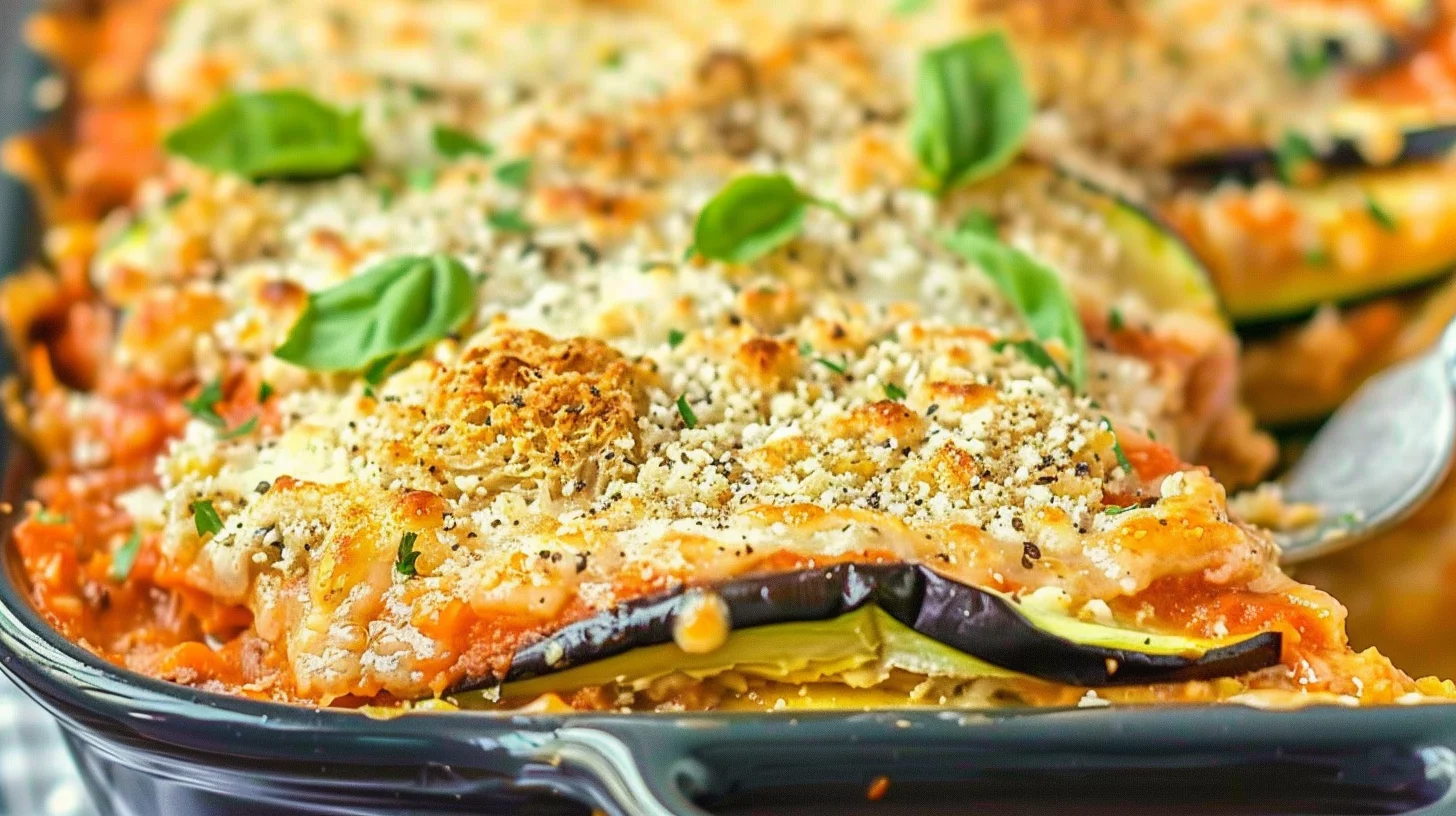 Layered Eggplant Zucchini Parmesan Casserole: Irresistible Melty ...