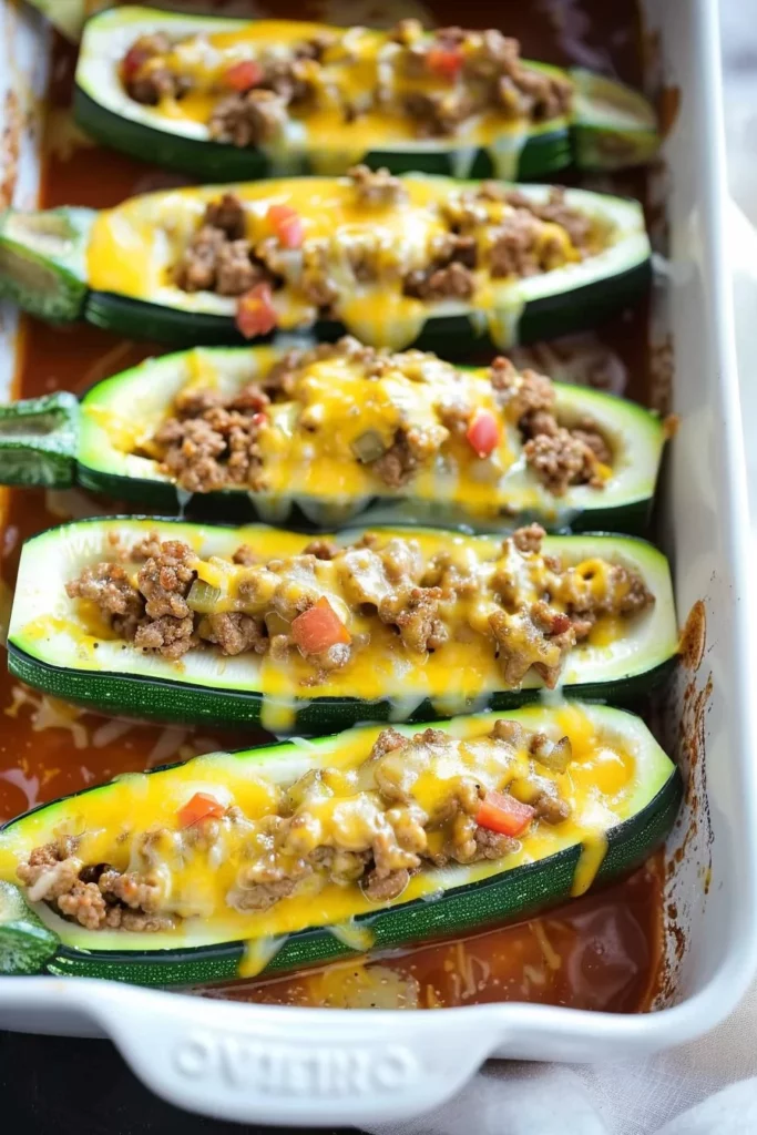Taco Stuffed Zucchini Boats: Unleash Bold Flavors - Healthy Dinner Meals