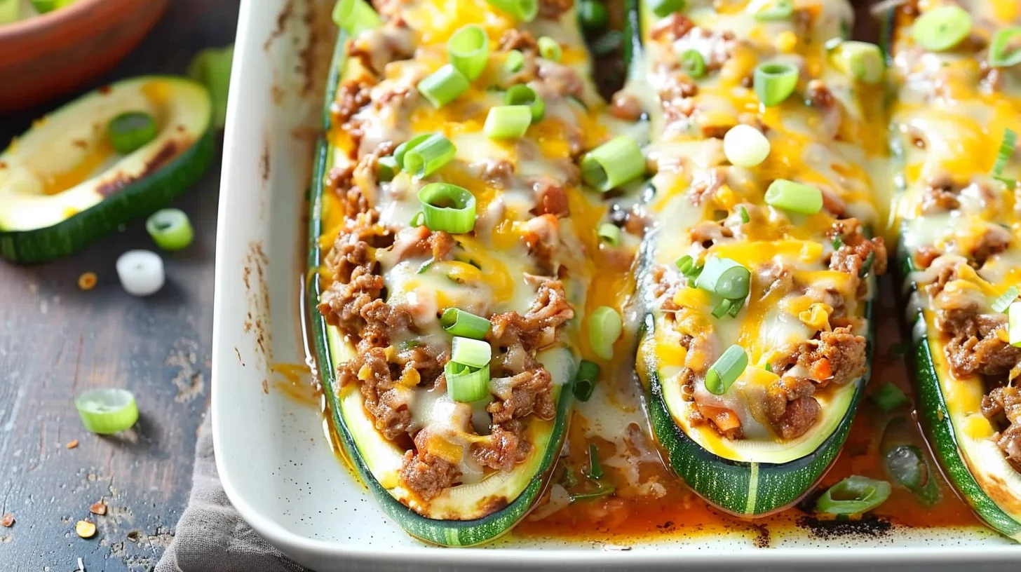 Taco Stuffed Zucchini Boats: Unleash Bold Flavors - Healthy Dinner Meals