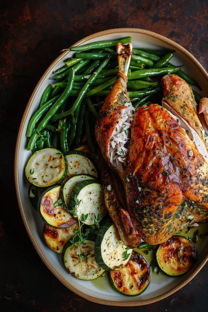Herb Roasted Turkey Breast With Garlic Green Beans: Ultimate ...