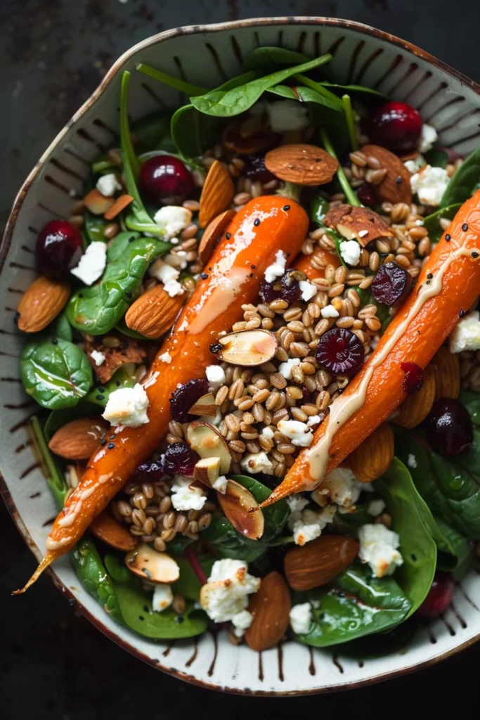 Tahini Maple Carrot Farro Power Bowl: Elevate Your Energy with this ...