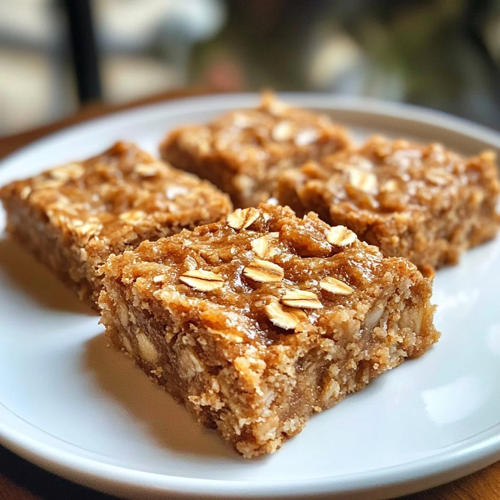 Soft & Chewy Apple Oatmeal Bars